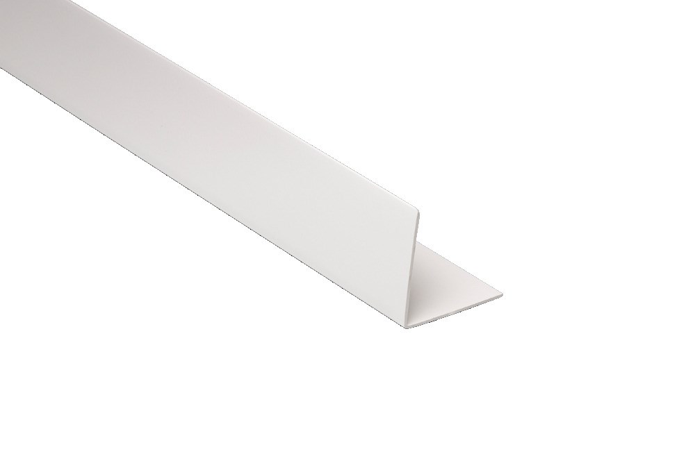 RAW Vinkelliste PVC Højde 40 mm Bredde 40 mm Længde 2500 mm - STARK