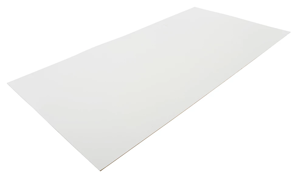 Hvidmalet Træfiberplade Tykkelse 3,2 mm Bredde 1220 mm Længde 2440 mm ...