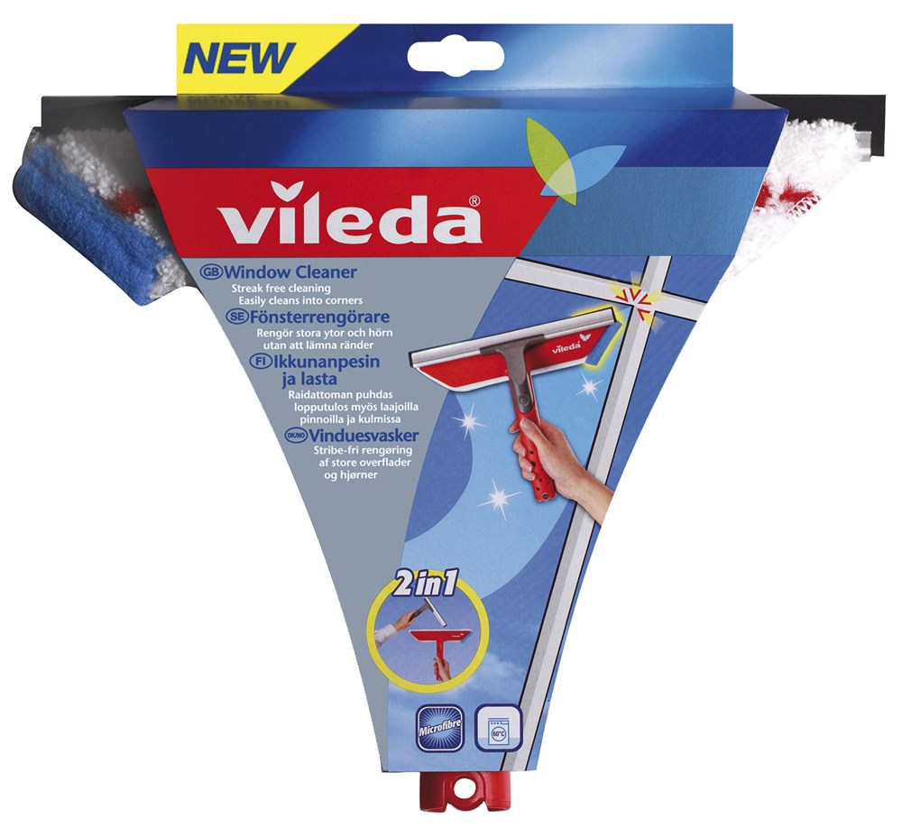 VILEDA 2 i 1 Window Cleaner Bredde 26 cm - STARK