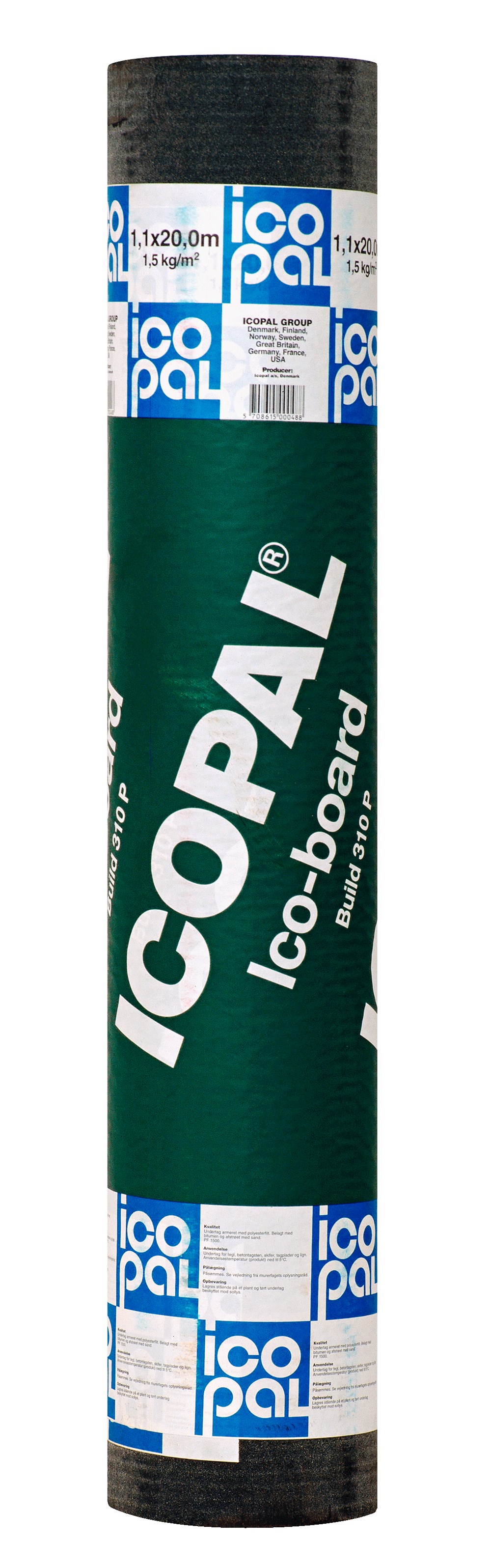 ICOPAL Ico-Board Undertag Højde 1,3 m Bredde 1,1 m Længde 20 m - STARK