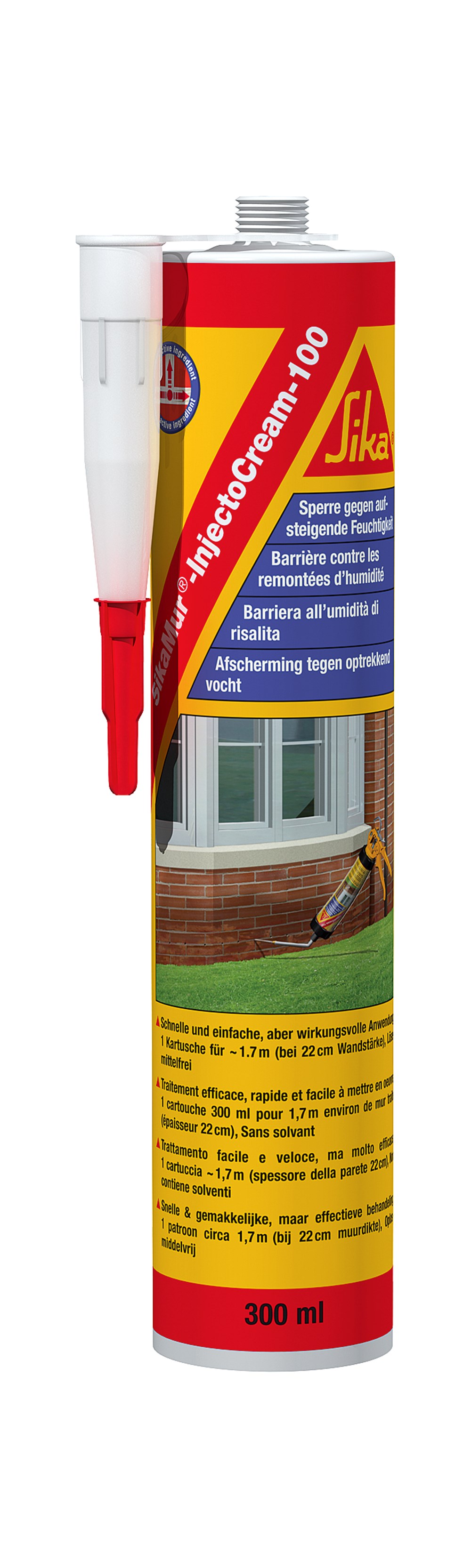 SIKA SikaMur® InjectoCream-100 Størrelse 300 ml Farve Hvid - STARK