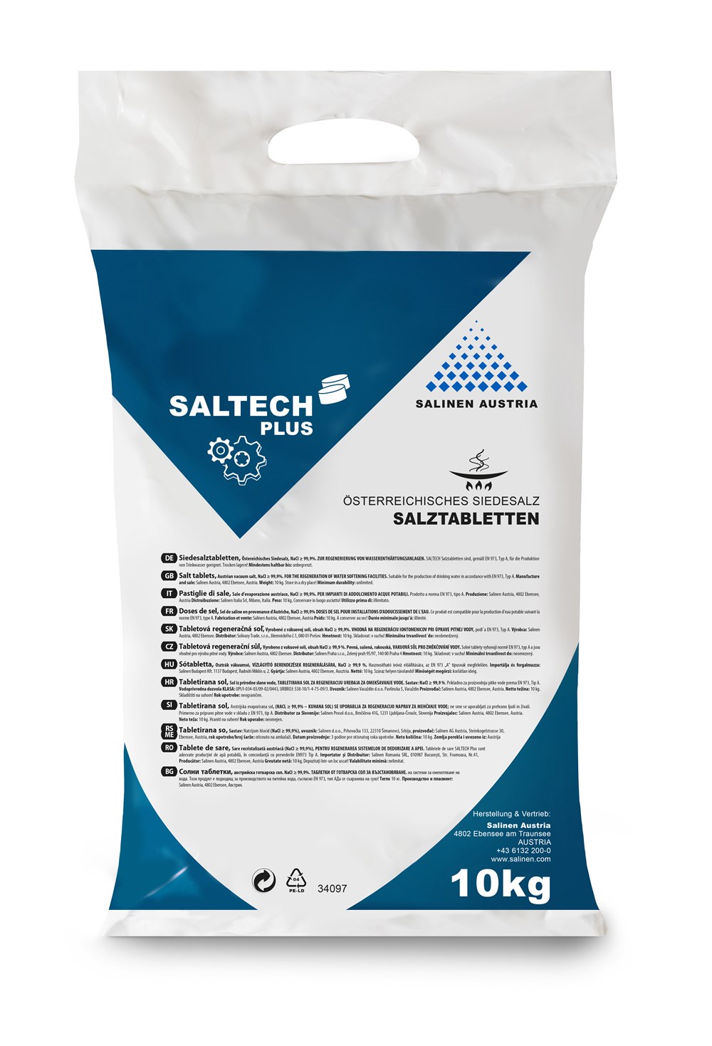 SALTECH Plus Salttabletter Størrelse 10 kg - STARK